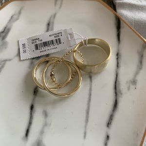 Kendra Scott | Jewelry | Nwt Kendra Scott Terra Stackable Ring Set Gold ...